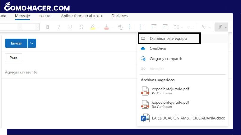 ¿Cómo adjuntar un archivo en un correo de Outlook? - No olvides ...